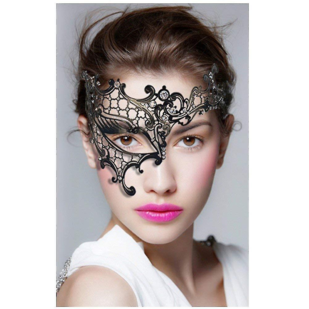 Masquerade Ball Masks Princess Black Masquerade Mask For Women | Fruugo UK