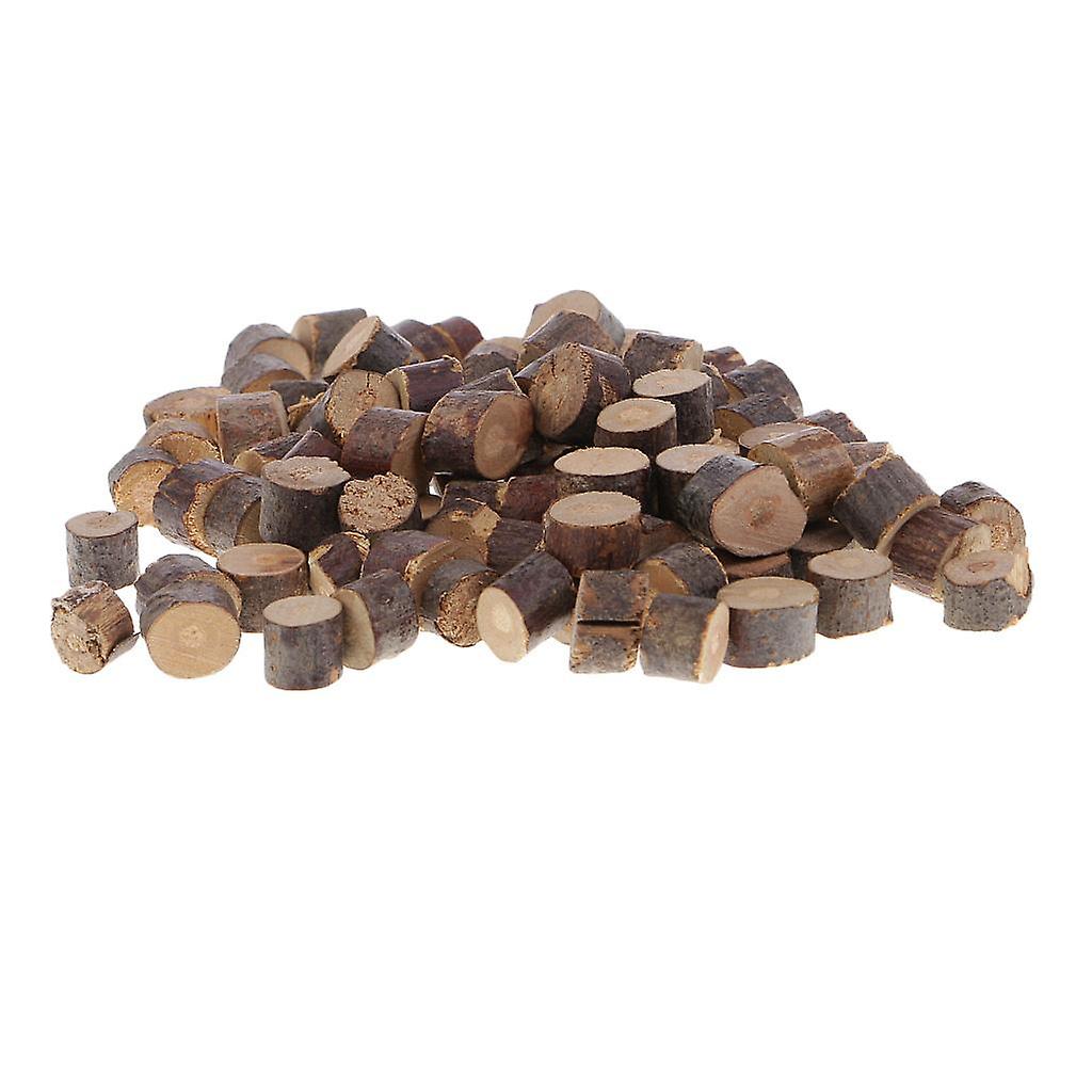 100 Pieces Natural Mini Wood Slices, Round Wood Slabs, 5mm / 0.20 ...