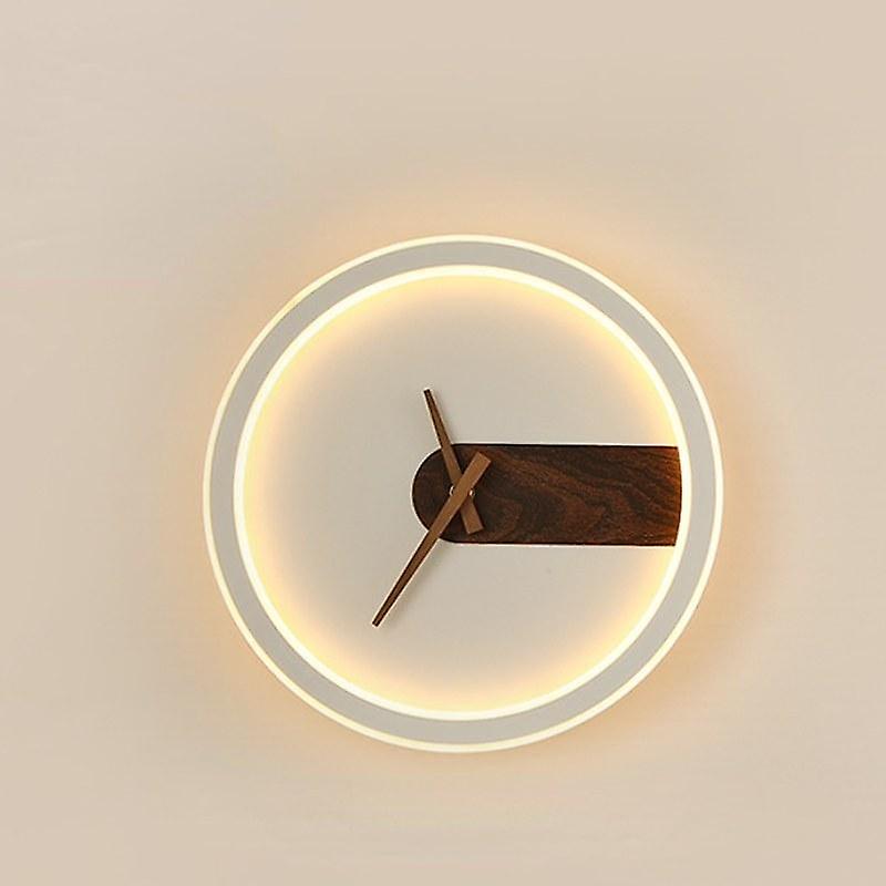 34W LED Wall Light With Eye-Caring Clock Design - Perfect For Bedroom ...