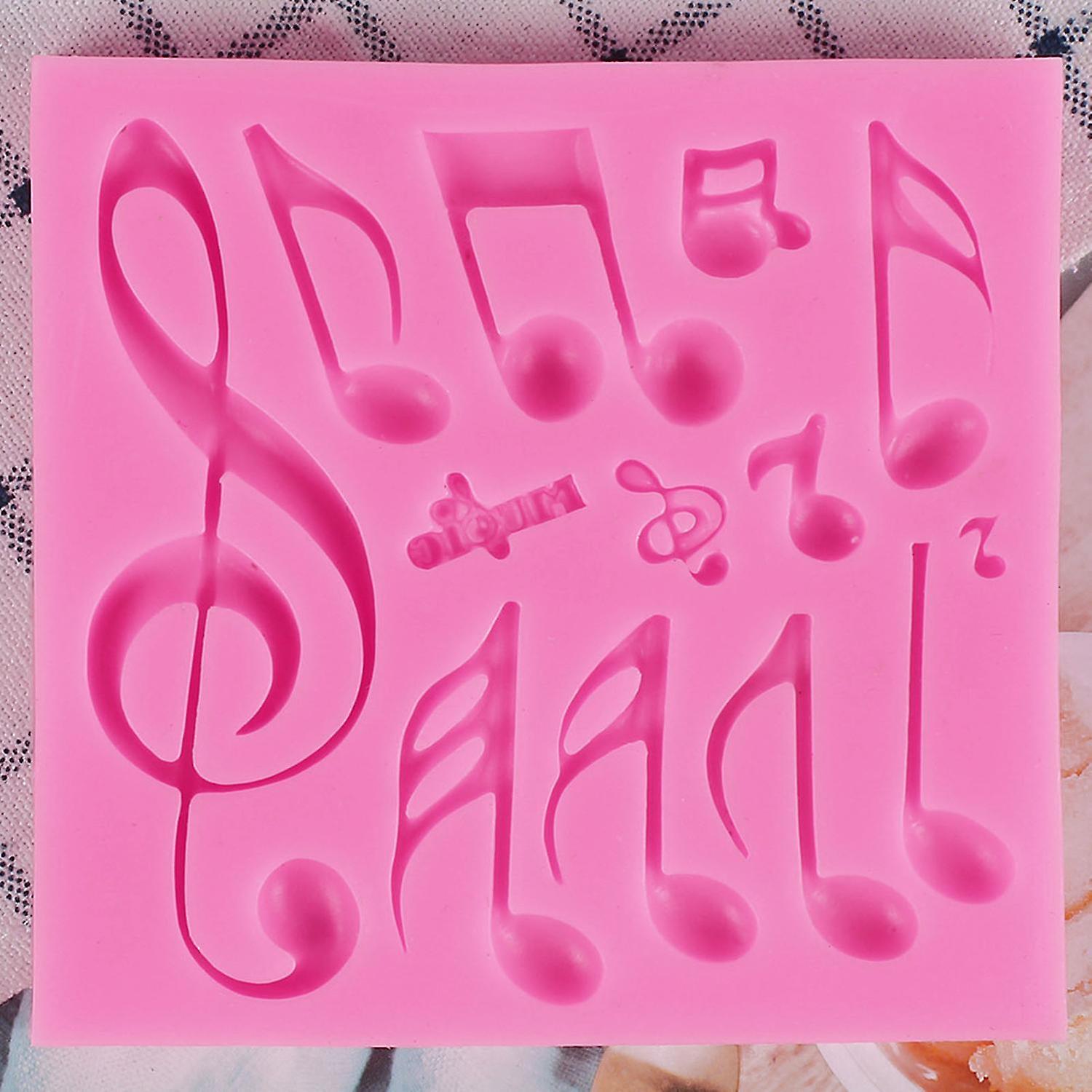 Candy Mold Heat Resistant Food Garde Silicone Music Note Symbol Biscuit ...