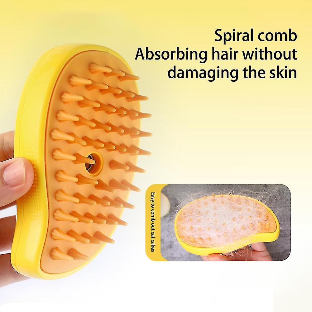 Cat Steamy Brush, 2024 Cat Steam Brush For Hair Cleaner, Cat Brush With ...