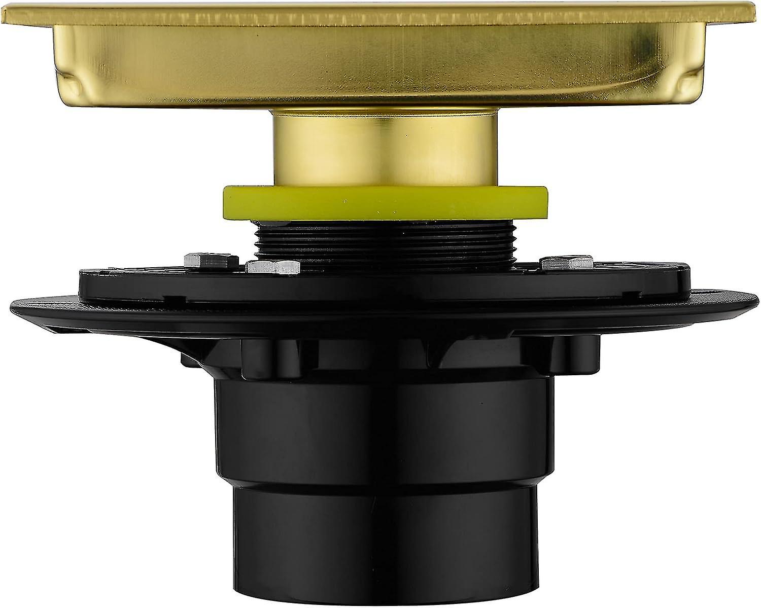 6 Inch Square Shower Drain with Adjustable Shower Drain Base Flange ...