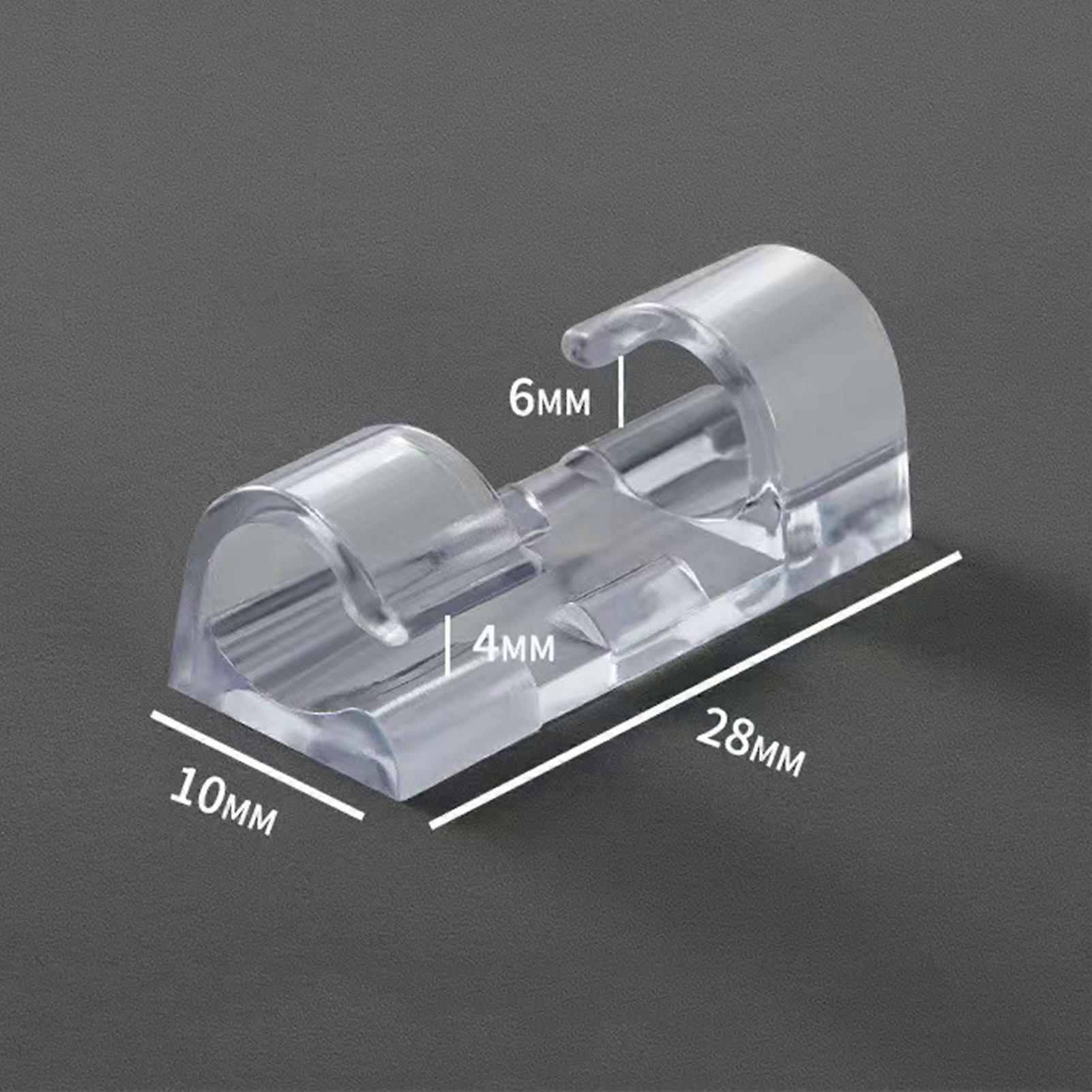 20Pcs Cable Management Clip Self Adhesive Home Office Transparent TV ...