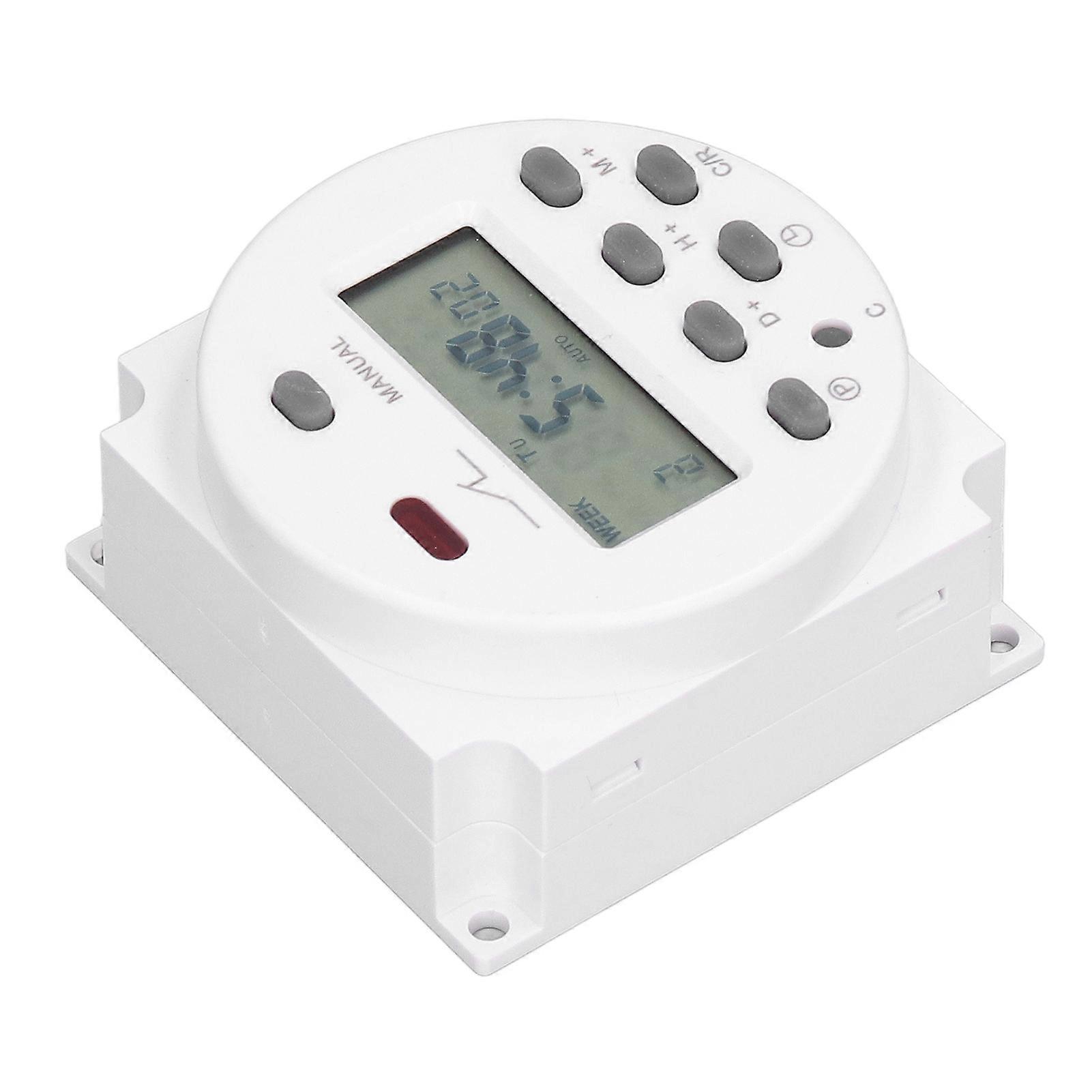 Electronic Timer Programmable LCD Digital Time Control Relay Switch 16 On 16 Off Cn101ADC12V ...