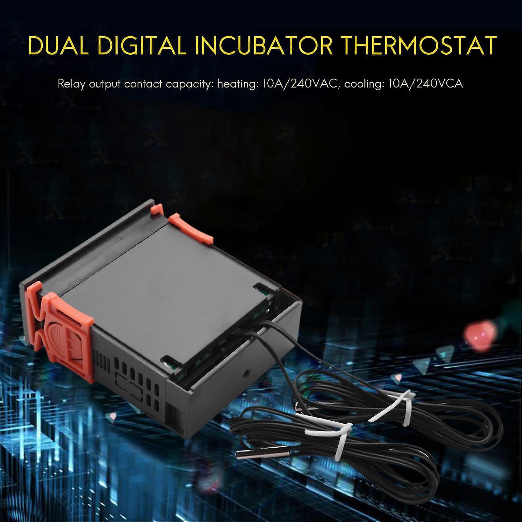 Stc-3008 Dual Digital Incubator Thermostat Display Temperature ...