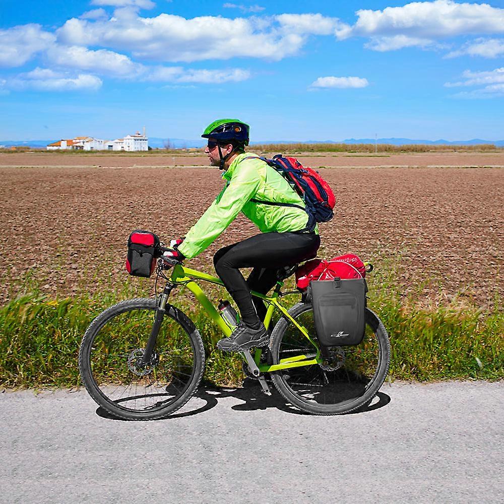 30L Waterproof Bike Rear Rack Bag Bicycle Pannier Bag Shoulder Bag ...