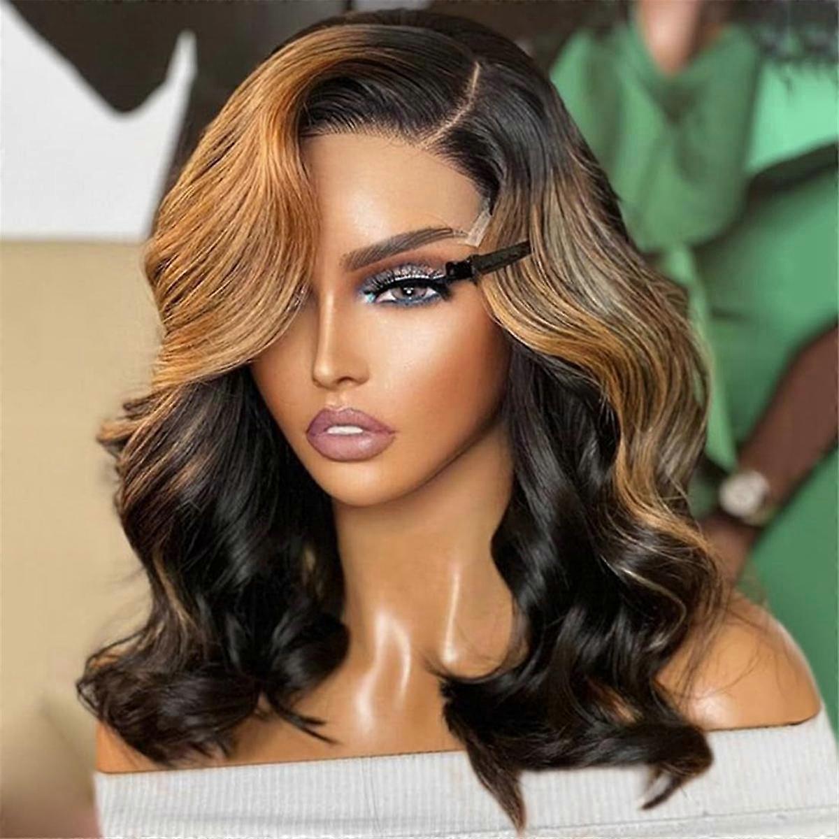 Wig Pre-Pulled Straight Lace Front Wig Women'S Wig Glueless Front ...