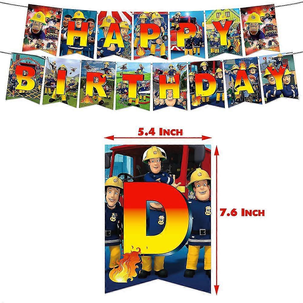 Fireman Sam Themed Birthday Party Decoration Supplies Balloons Kits ...