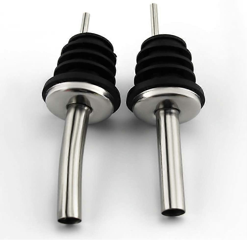 Set Of 8 Stainless Steel Pouring Spouts, Straight Shape, With Lid ...