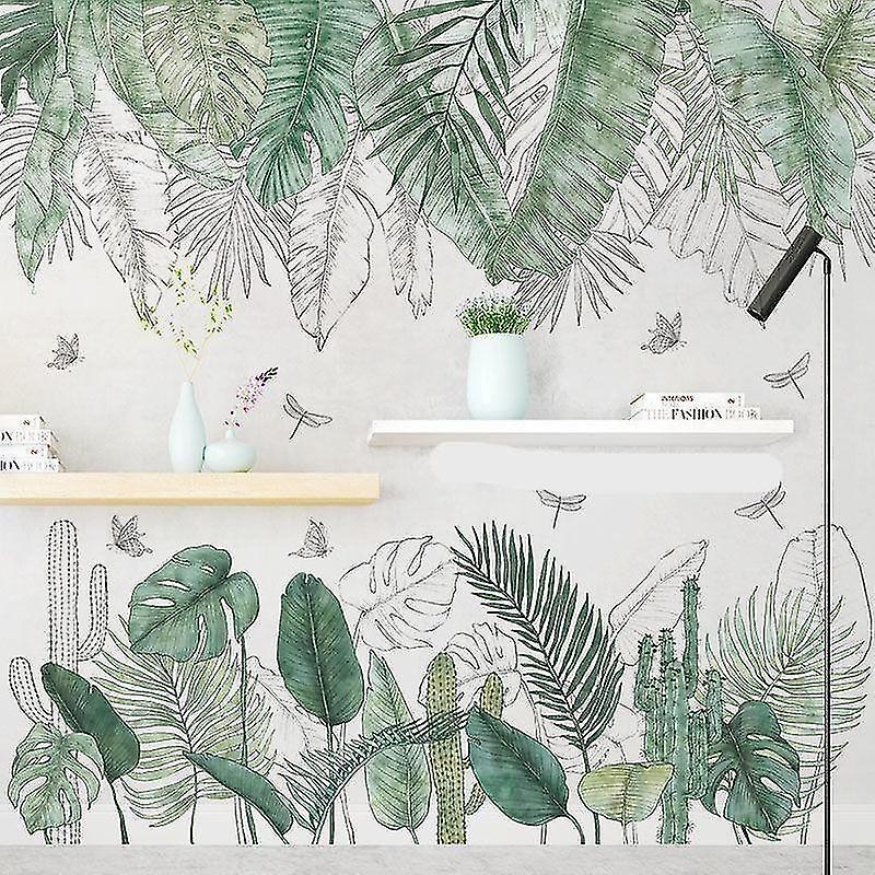 Home Decor Decals Green Leaves Wall Stickers | Fruugo HU