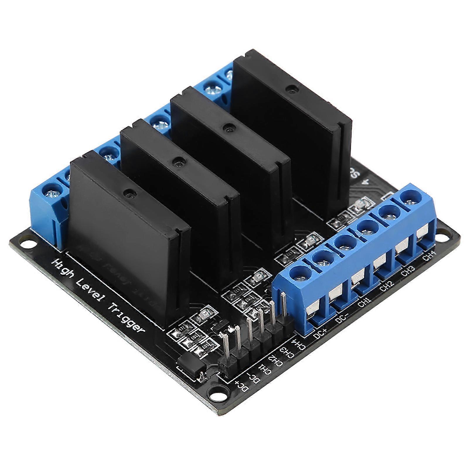 4 Channels Solid State Relay Module DC?AC 5V High Level Trigger with ...