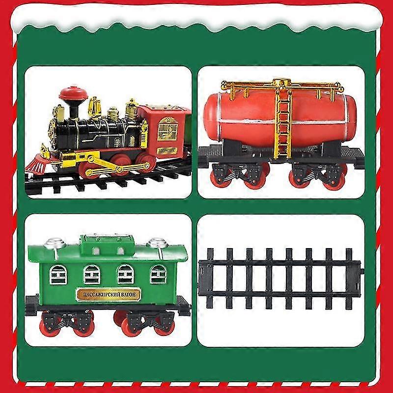 Christmas Electric Train Toy Mini Train With Lights And Sound Train ...