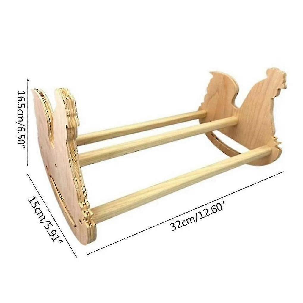 Solid Strong Natural Wooden Swing Ladder Perch Toy For Roosters Chicks ...