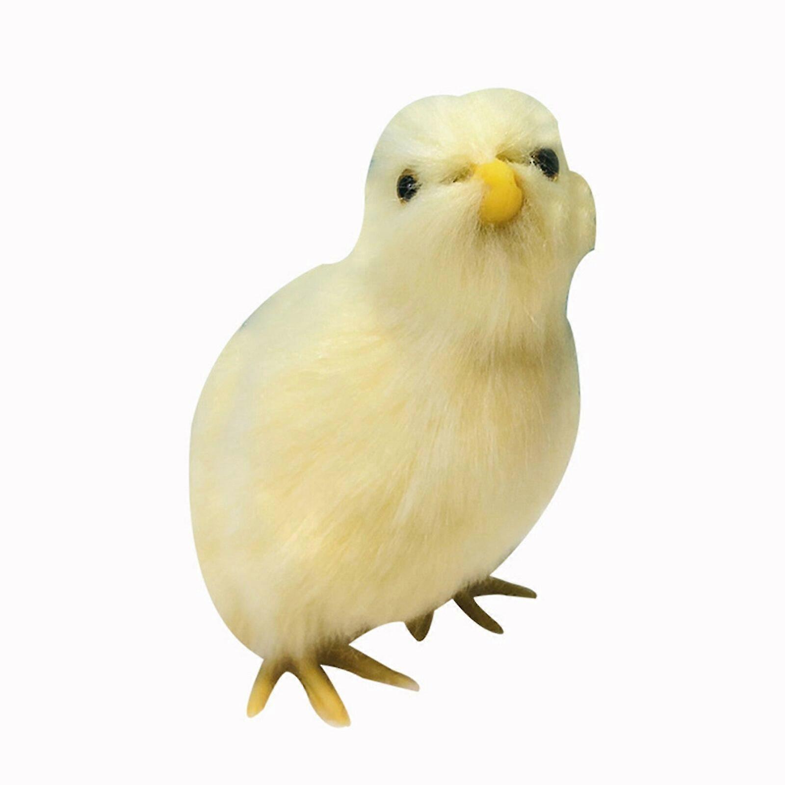 Realistic Chick Decoration Furry Animal Doll Simulation Sound Chicken ...