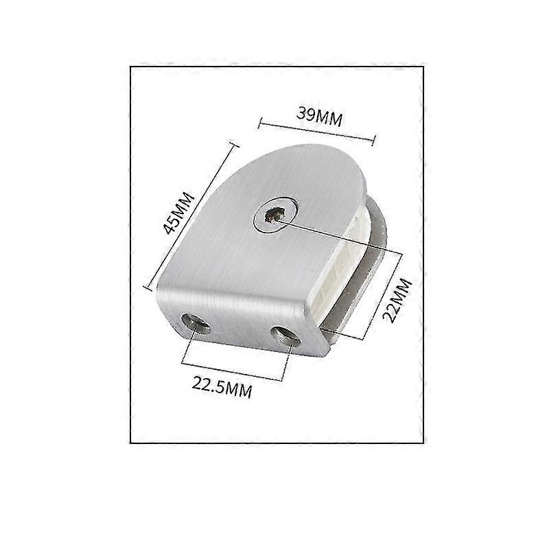 Glass Clamp 8 Pcs 8-10mm 304 Stainless Steel Glass Clip Clamp Support ...