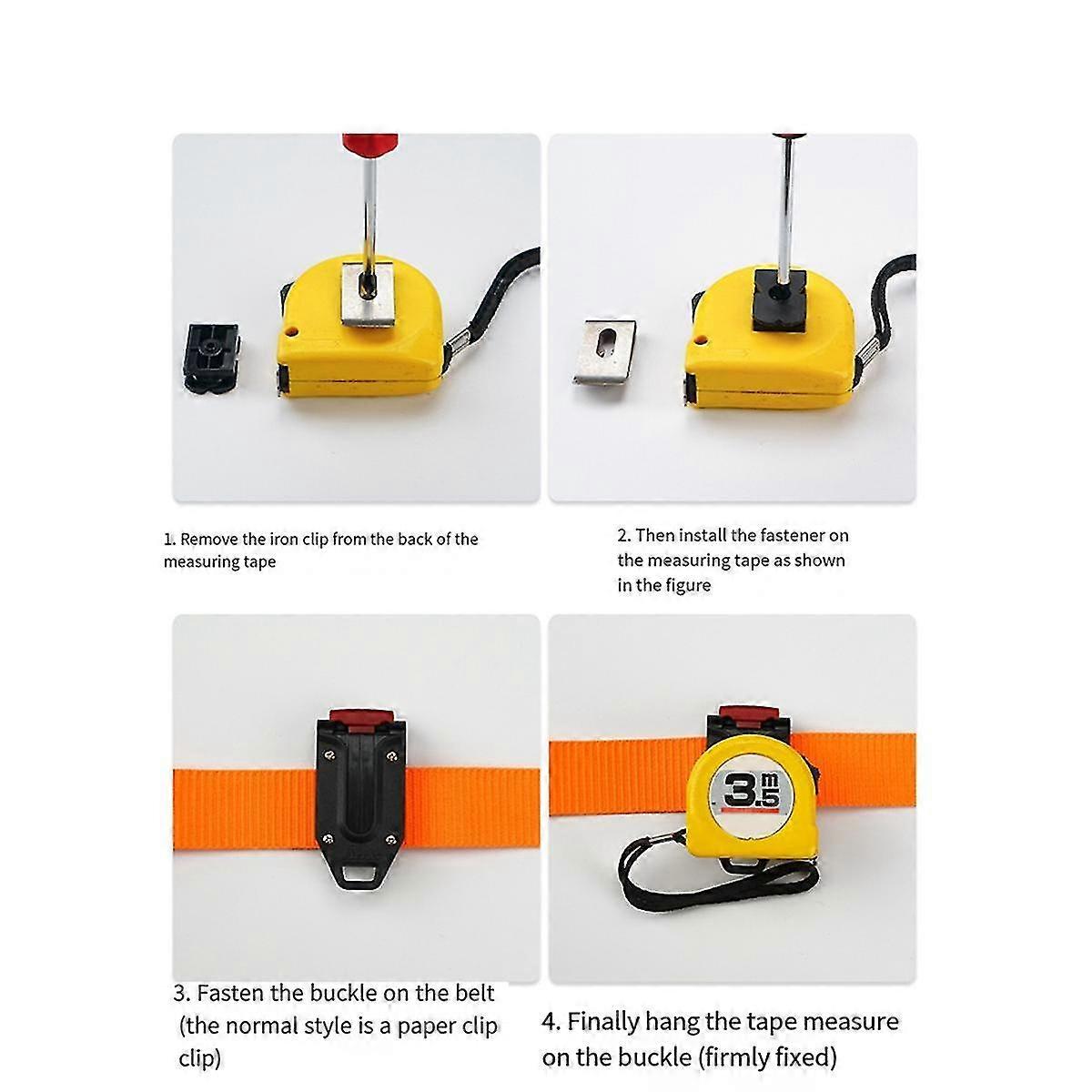 Tape Measure Rack Tape Automatic Buckle Measure Thickened Belt Clip ...