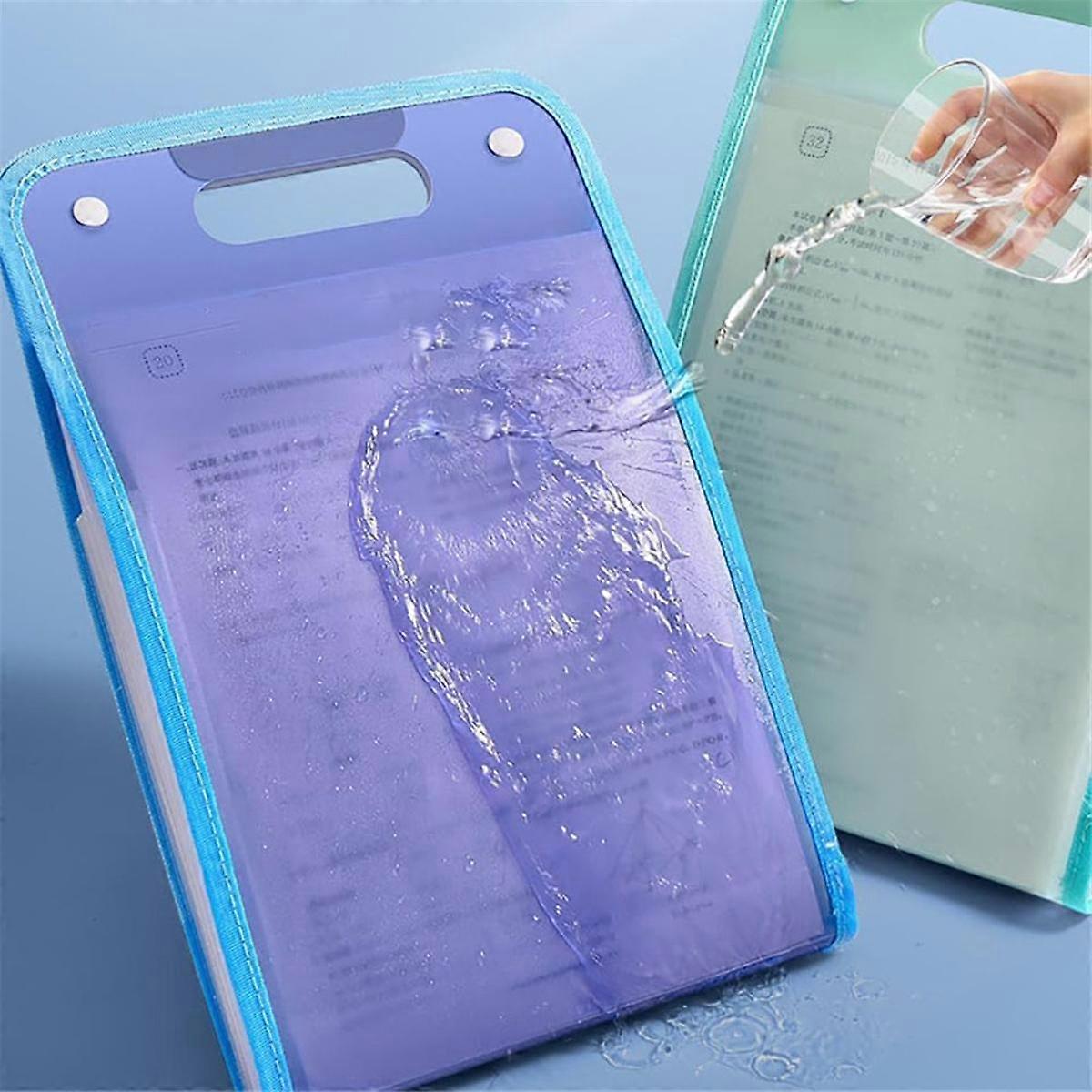 4PCS Extended Waterproof Folder, Vertical File Manager with Handle 13 ...