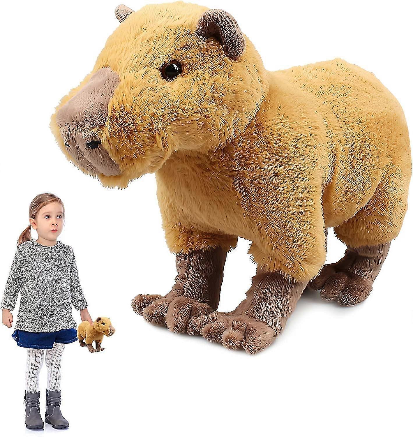 Simulation Capybara Plush Toy, Soft Real Life Rodent Plush Toys ...