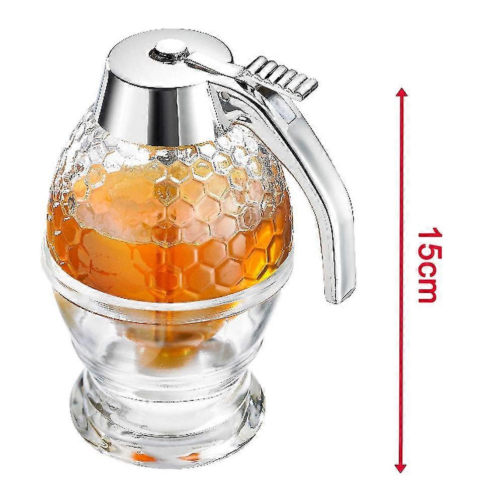 Honey Dispenser,no Drip Syrup Sugar Container With Stand,beautiful ...