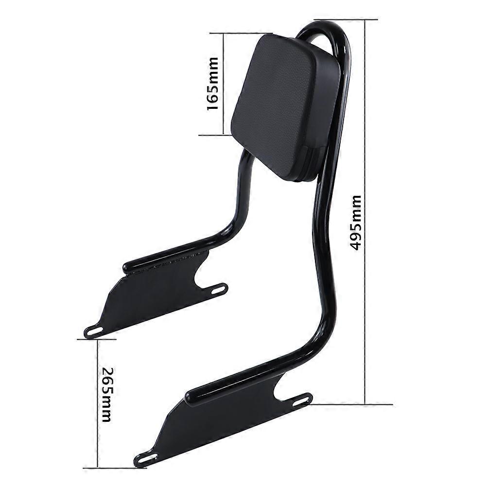 GUANTENGYU One-Piece Passenger Backrest Sissy Bar Rear Seat Back ...