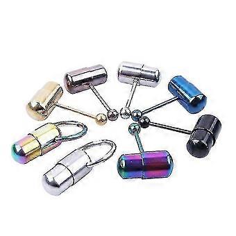 1pc Cool Vibrating Barbell Tongue Rings Bars Piercing Stainless Steel ...