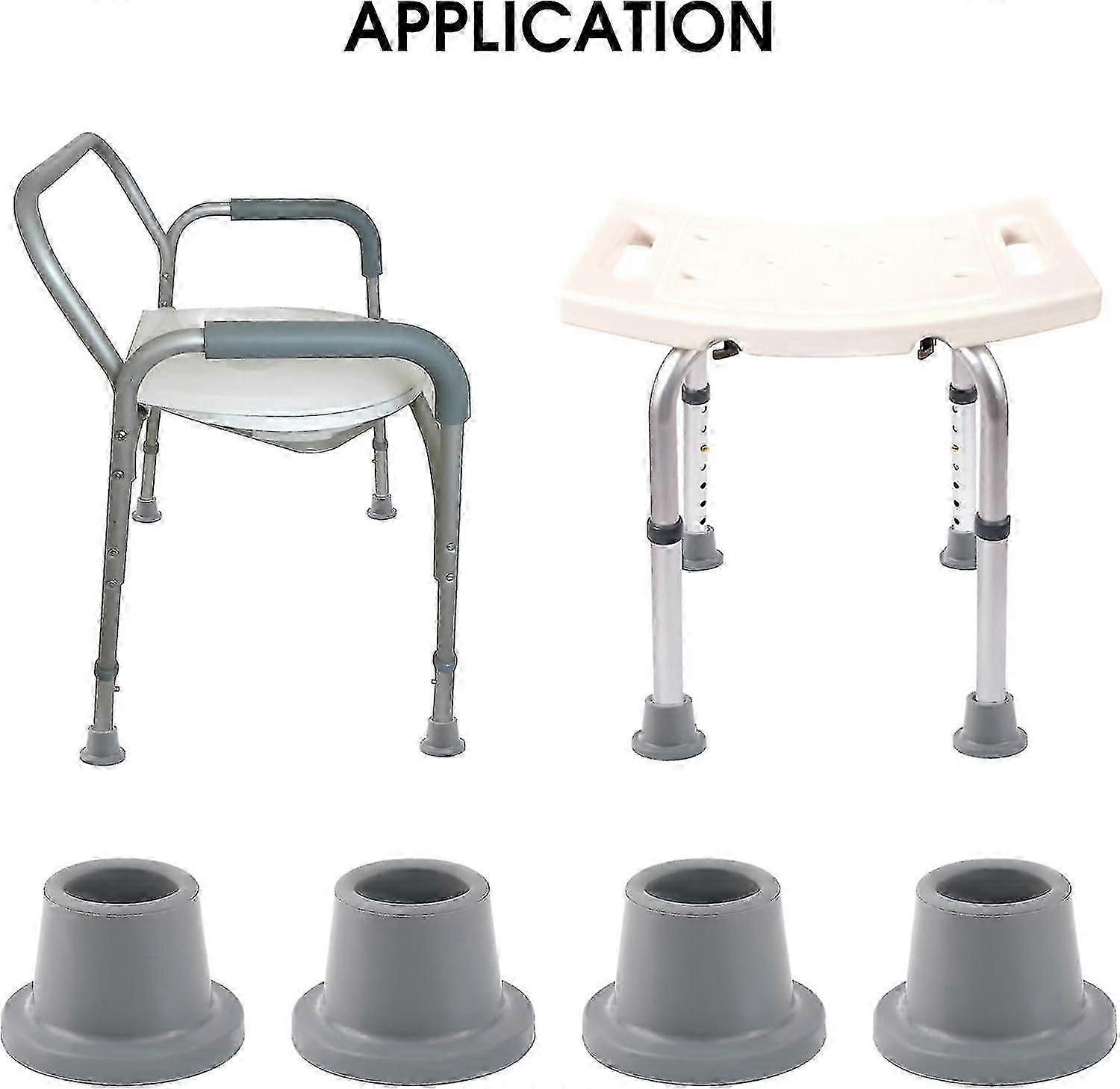 Shower Chair Leg Caps Heavy Duty 4 Pack Shower Chair Tips Replacement ...