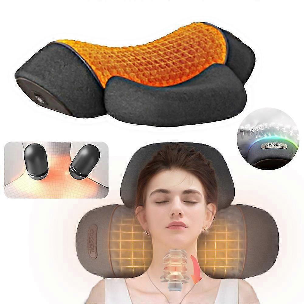 3-in-1 Callixe Ergonomic Cervical Neck Pillow, Hot Compress Massage ...