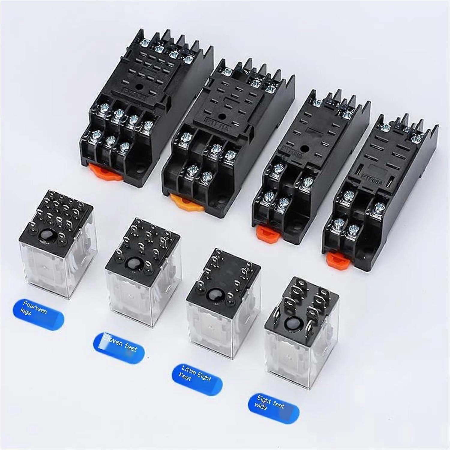 2PCS MY4 HH54P Electromagnetic Relay 4PDT 14PIN AC/DC 6V 12V 24V 36V 48V 110V 220V 380V MY4NJ ...