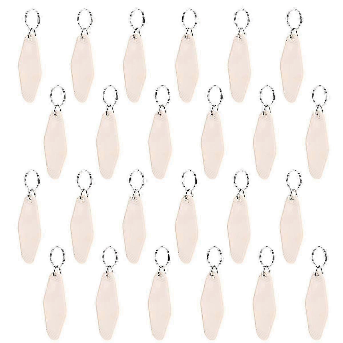 24 Pcs Vintage Motel Keychain DIY Blank Hotel Keychains Heat Transfer ...