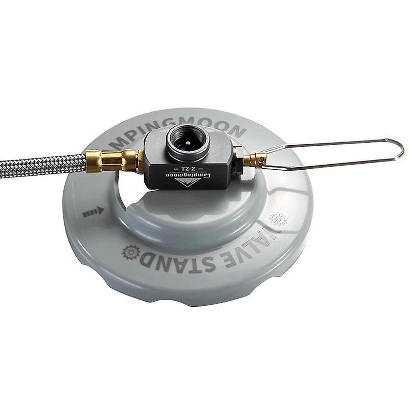 Camping Gas Canister Hose Connector With Valve And Adapter For Outdoor ...