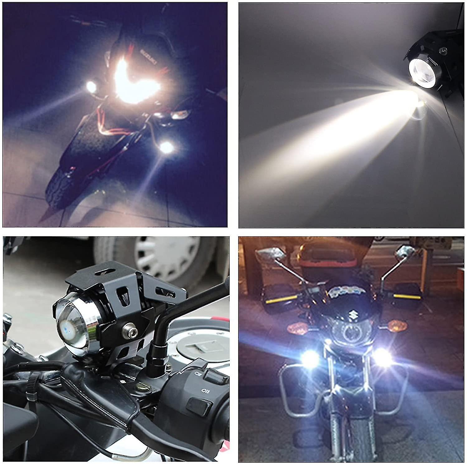 2pcs U5 Motorcycle Headlights - 15w 3000lm Motorcycle Headlight With 3 ...