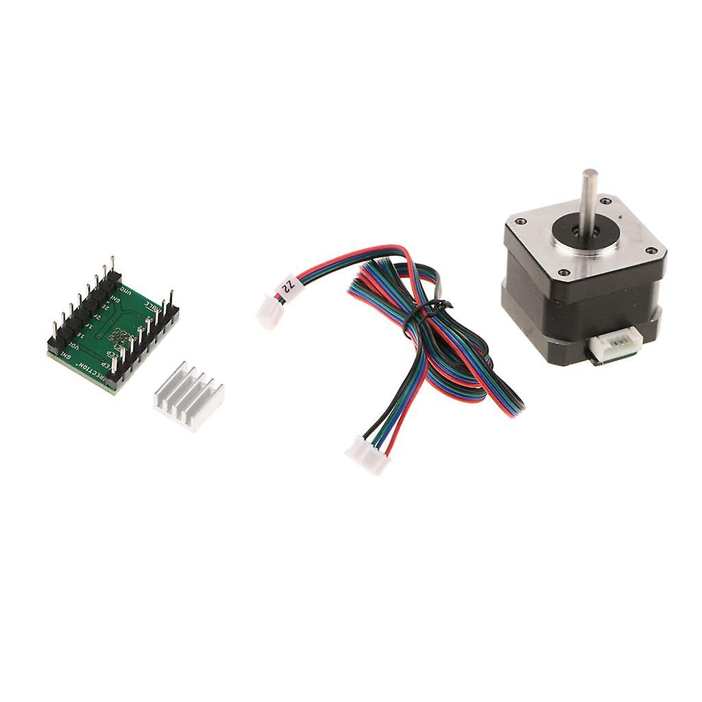 Stepper Motor Nema 17 40mm 1.8a +stepper Motor Driver A4988 For 3d ...