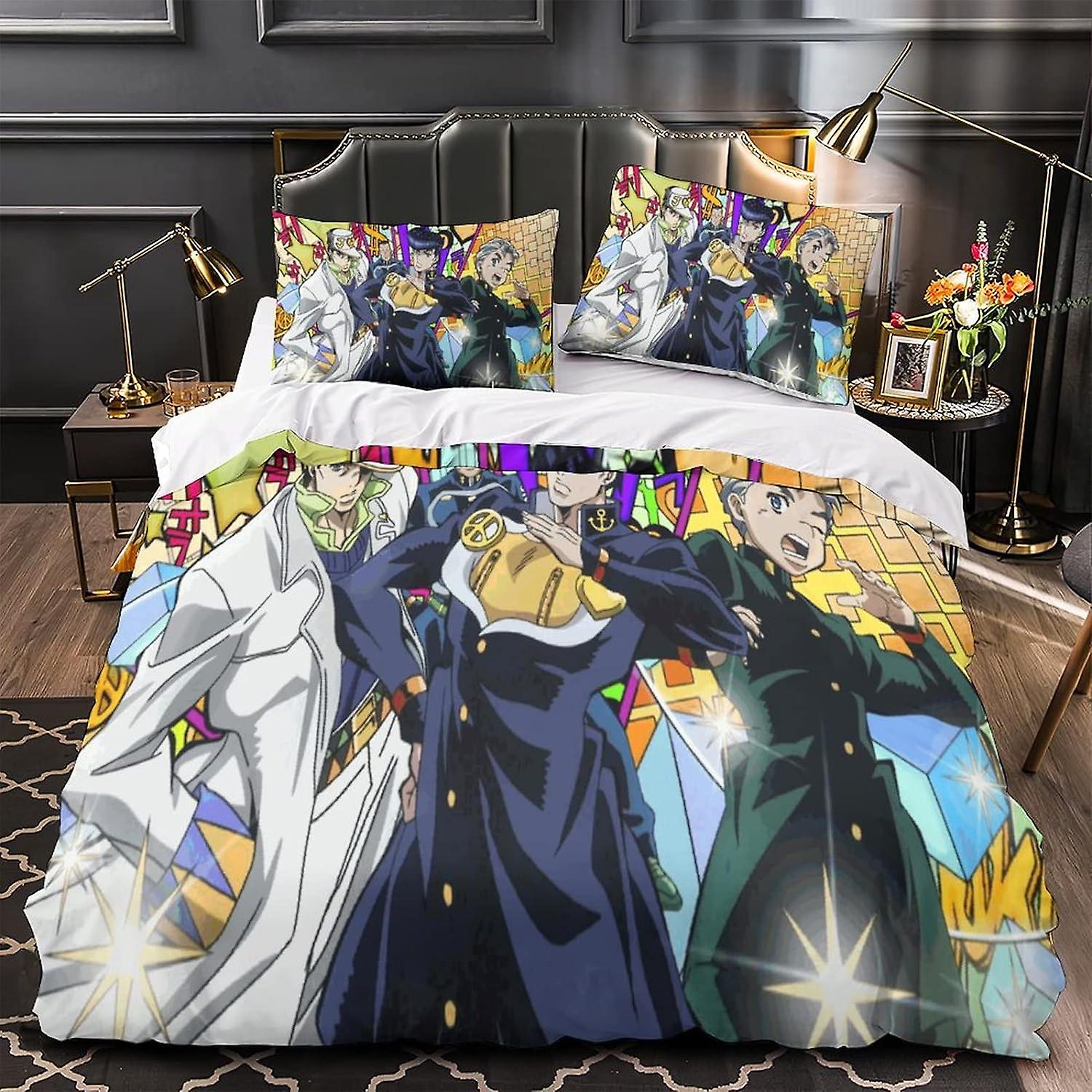 JoJo's Bizarre Adventure 3D Print Bedding Set,Duvet Cover Set for Kids ...
