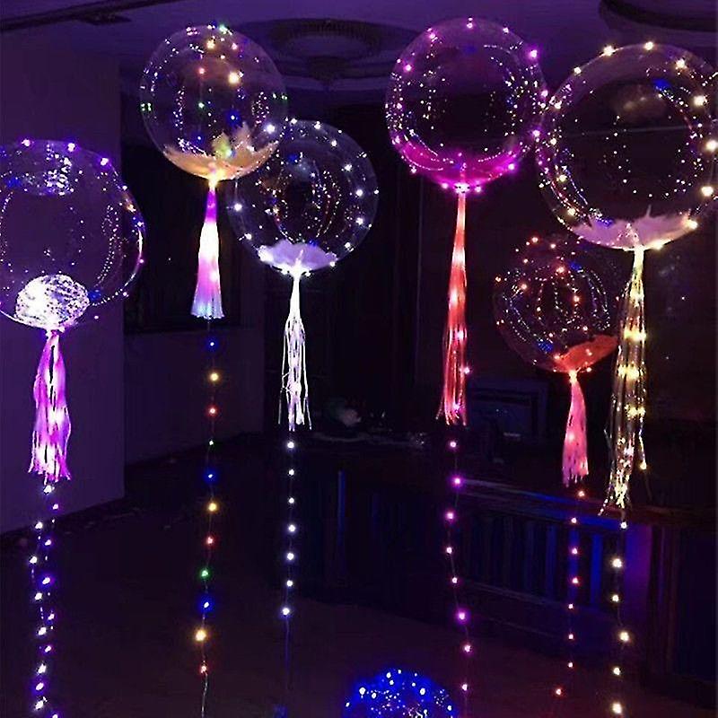 Transparent round balloon bobs balloon lights flashing Led helium ...