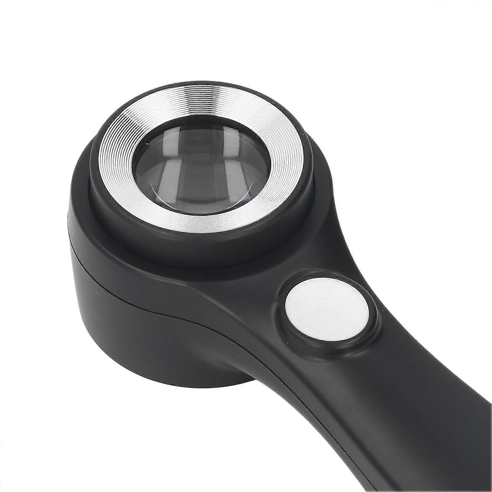 Magnifying Glass Handheld 60X Illuminated Magnifier USB Rechargeable ...