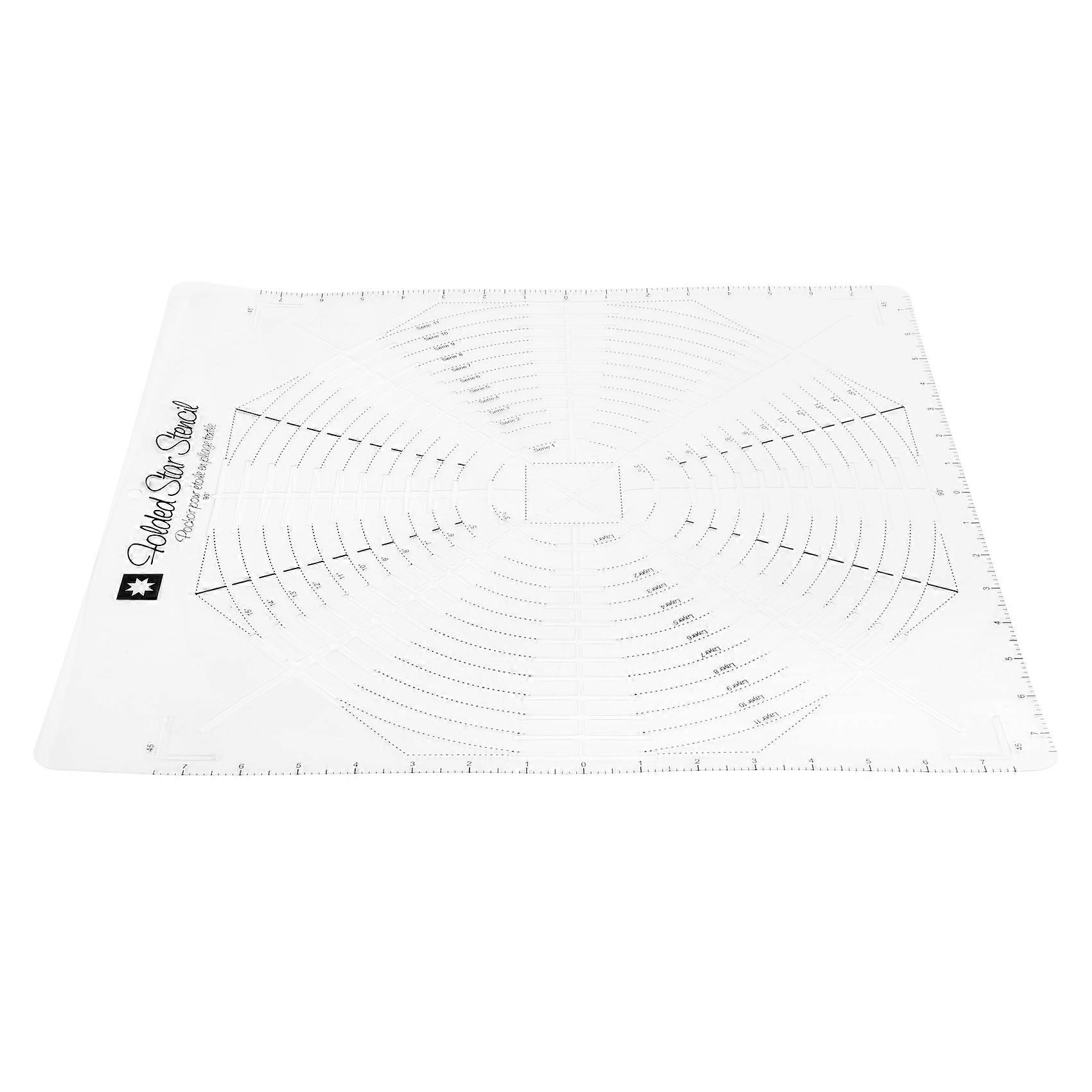 Folded Star Guide Template for Fabric, Printed Interfacing Templates ...