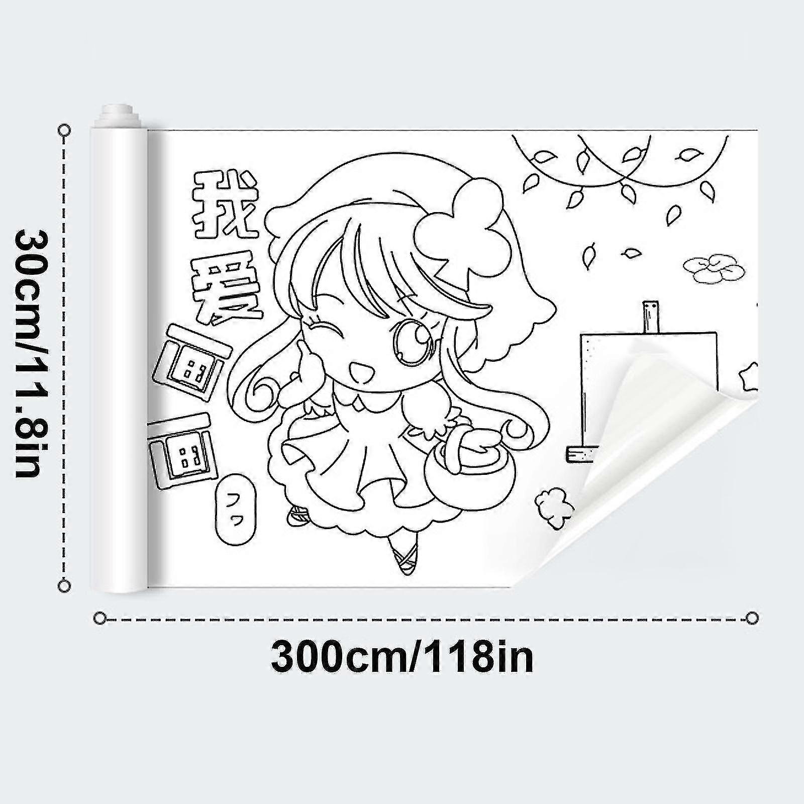 Children"s Drawing Roll Coloring Paper Roll For Kids,drawing Paper Roll ...