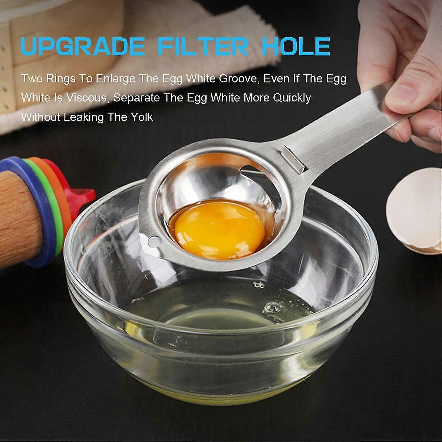 Egg Yolk Separator, Stainless Steel Egg Separator, Egg Yolk White ...