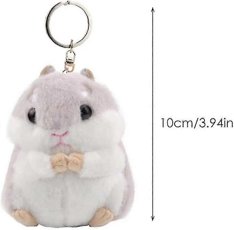 Hamster Keychains Mini Plush Animal Keyrings Hamster Plush Keychain ...
