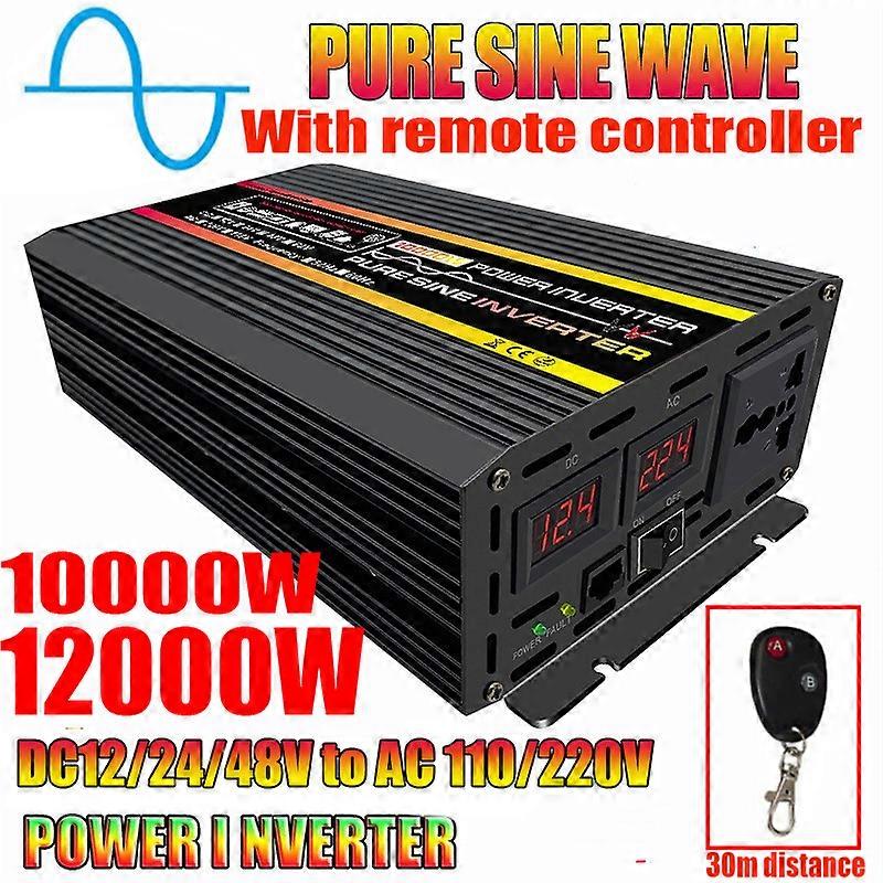 Inversor de energía de onda sinusoidal pura de 12000 W Inversor solar para automóvil ...