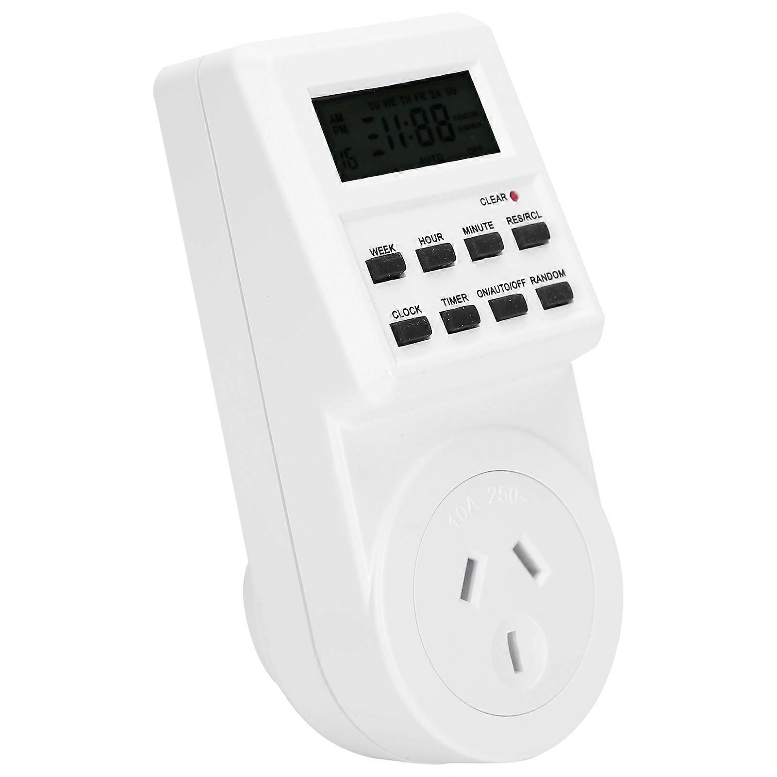 Timer Switch Plug Intelligent Programmable Outlet Timer Socket for Electrical Appliance(TST01AU ...