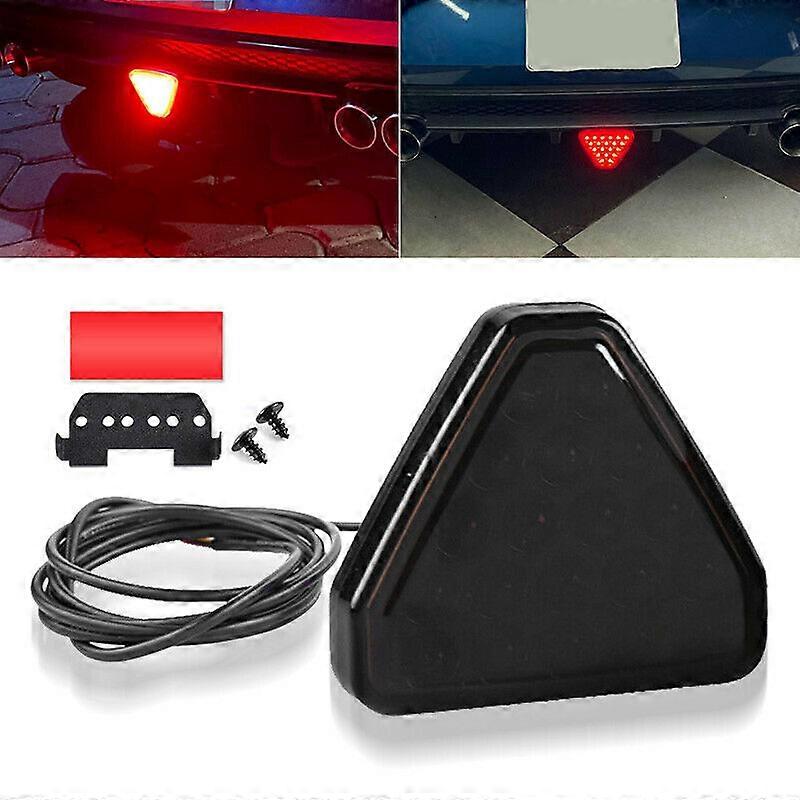 Cover Universal F1 Style 19 LED Strobe Rear Stop Tail Lamp Triangle ...