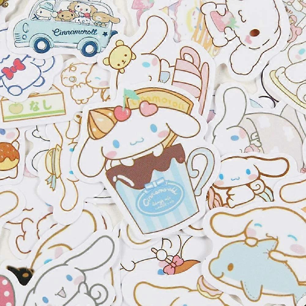 40pcs Cute Kawaii Cinnamoroll Sanrio Stickers Pack| Anime Vinyl PVC ...