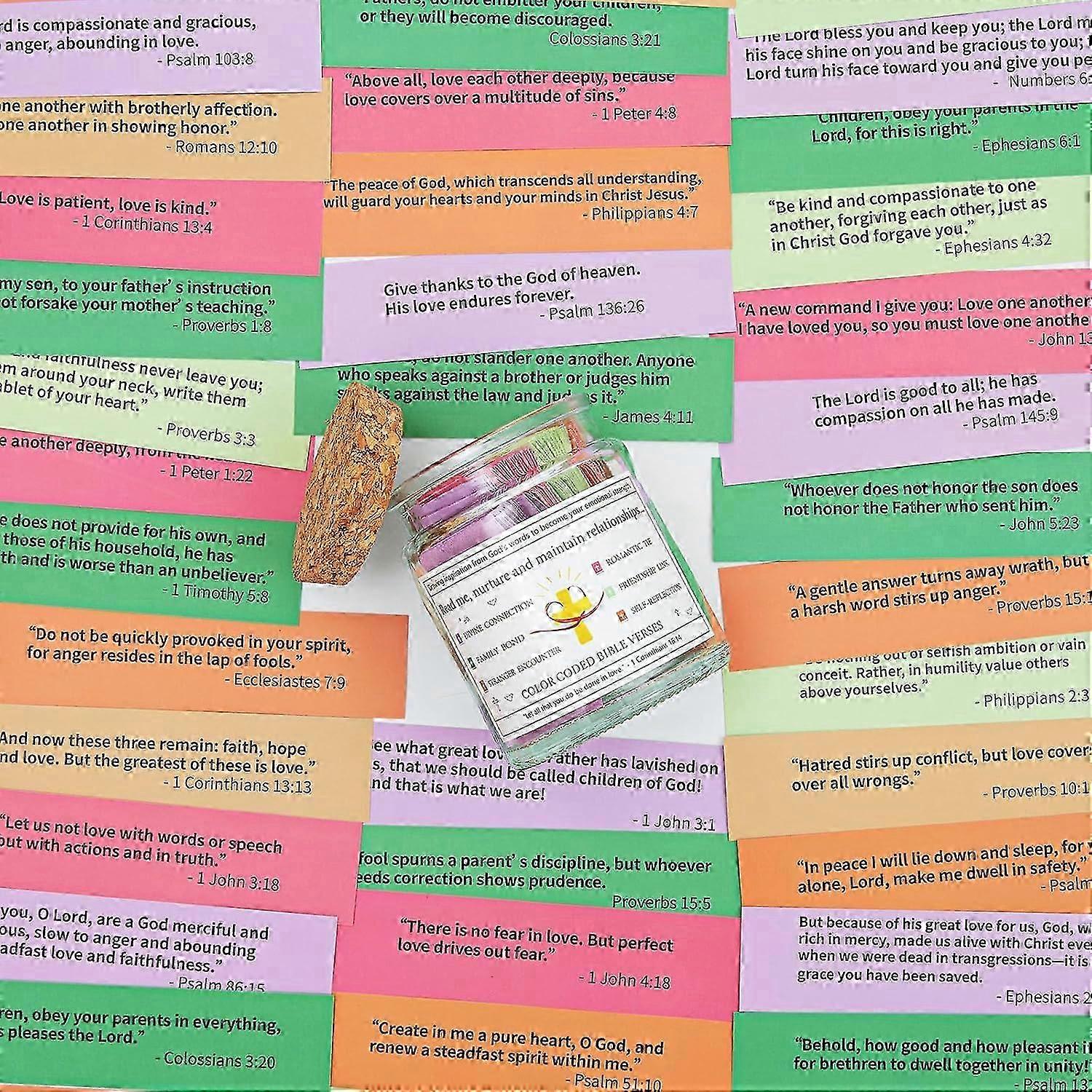 Bible Verse Jar, Read Me When Bible Verses Jar for Emotions and ...