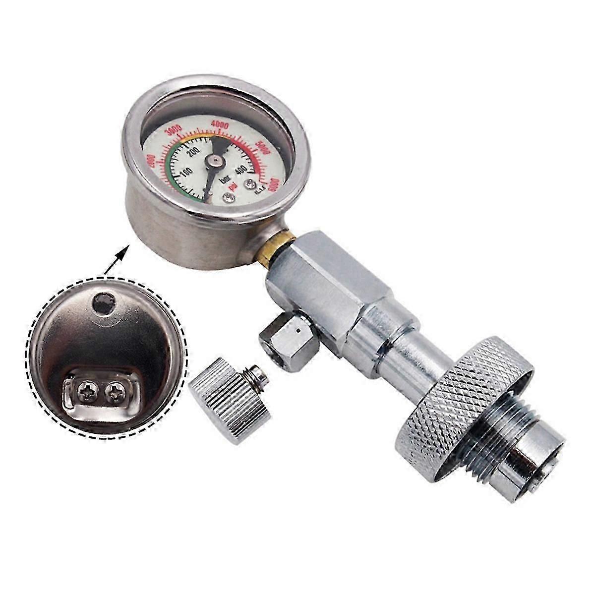 DIN Air Tank Pressure Checker with 400Bar Gauge Scba Tank Pressure ...