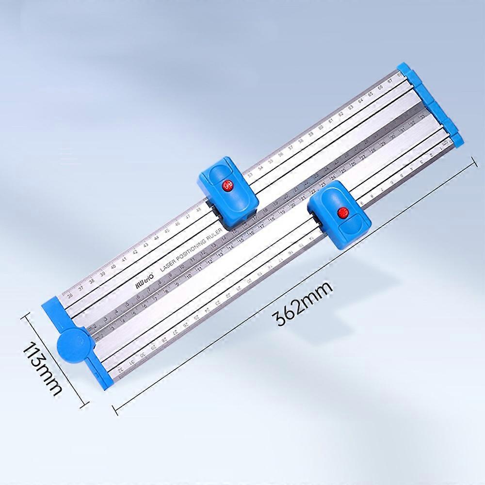 KW-TRIO Metal Ruler with Laser Level Positioning Tool 180° Rotating ...
