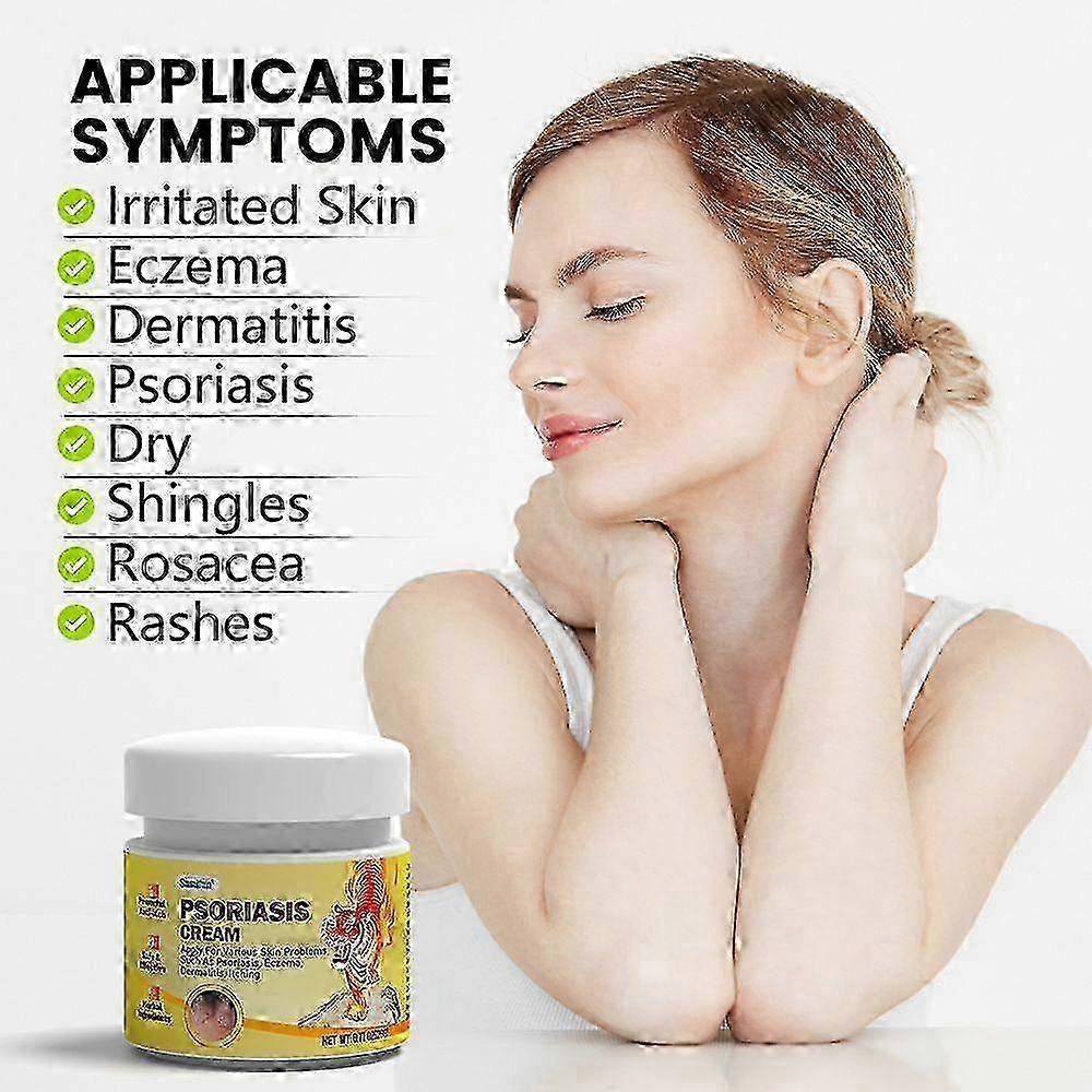 Psoriasis Treatment Cream, Skin Psoriasis Anti-Itch Soothing Cream, Soothing & Calming Formula ...