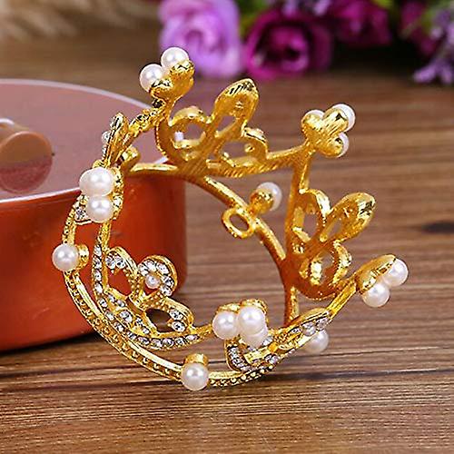 Gold Mini Princess Crown Tiara Cake Cupcake Toppers Set For Baby Shower ...