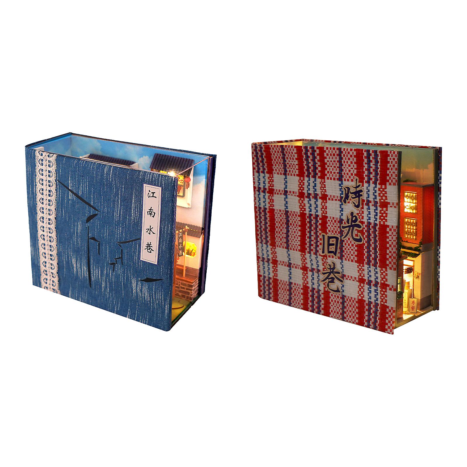 3D Wooden Puzzle Bookshelf Fun Insert Box Bookends Non-Skid Bookshelf ...