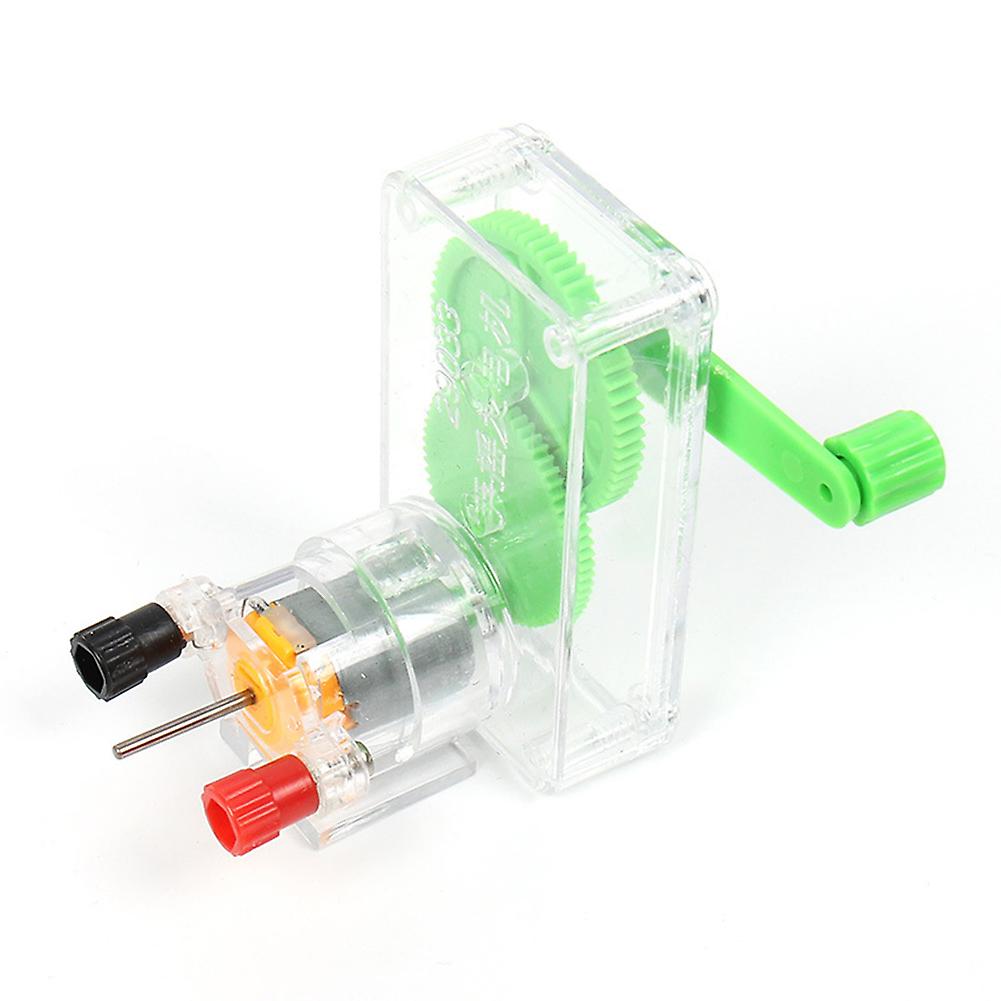 Children DIY Hand Crank DC Generator Model Fan Kit Experiment Kid ...